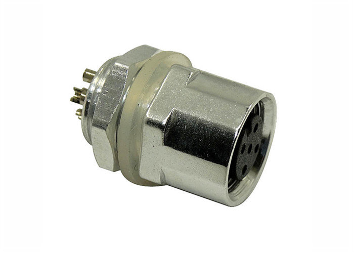 Female Male Waterproof Electrical Connectors 5 Pin Mounted With Straight Shaped