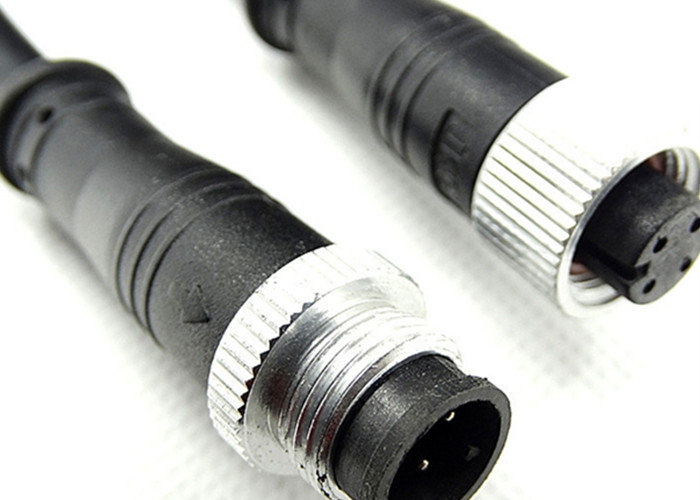 Ip67 Molded Waterproof Electrical Connector 4 Pin Plug For LED