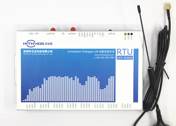 6 Analog Inputs Modbus Gsm Rtu Sms Alert Gateway Support 3G 4G For Flow Meter Data