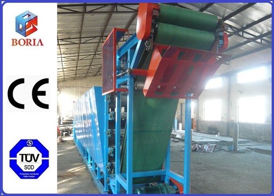 Customized PLC Controlled Rubber Batch Off Machine Mesh Belt Type Structure