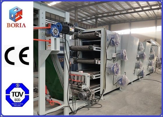 Mesh Belt Type Rubber Batch Off Machine , Customized Rubber Processing Machine