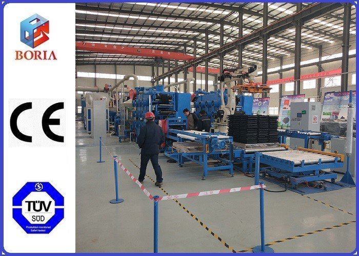 PLC / Manual Type Rubber Batch Off Machine Mesh Belt Type With 12 Months Warranty