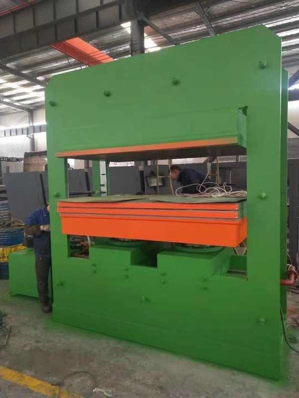 Electric Heating Rubber Tile Machine Steam Heating PLC Automatic Control