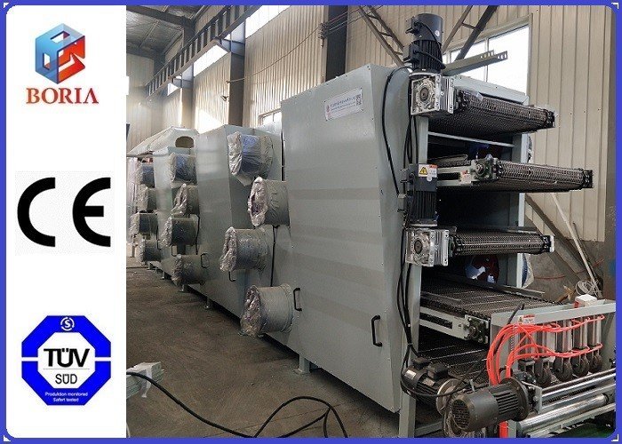 Mesh Belt Type Rubber Batch Off Machine , Customized Rubber Processing Machine