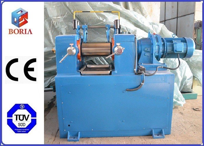 Lab Plastic Rubber Mixing Machine Two Roll Mill XK-160 High Power Utilization