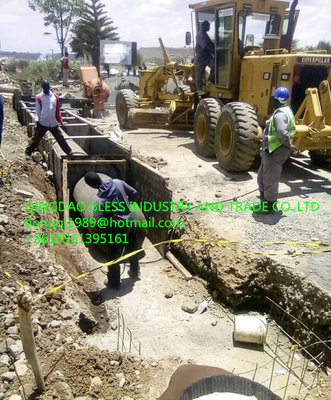 Nigeria Kenya Cameroun  Italy  Iran culvert balloon pneumatic tubular form for drain construction