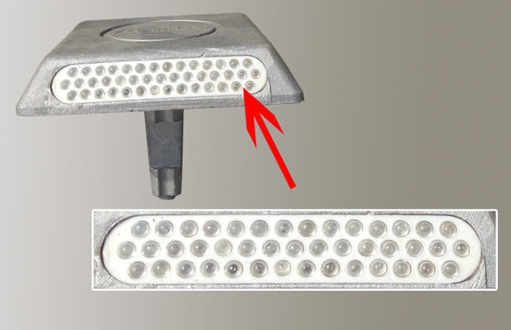 cat eye aluminium road stud with single/double side reflective