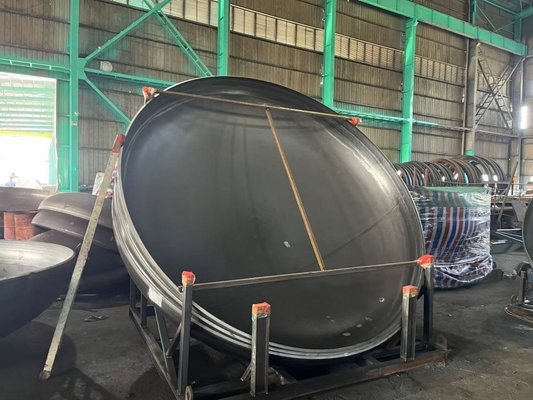 Polished Stainless Steel Elliptical Dished Head for pressure vessel tank end Caps Carbon Steel Torispherical Head Dish Head 2200*16mm