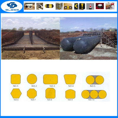 Diameter 900mm culvert balloon pneumatic tubular form for culvert construction in Nigeria