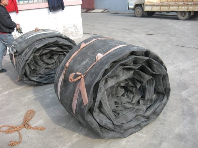 rubber air bag/balloon for the construction of circular culverts sold to Nigeria