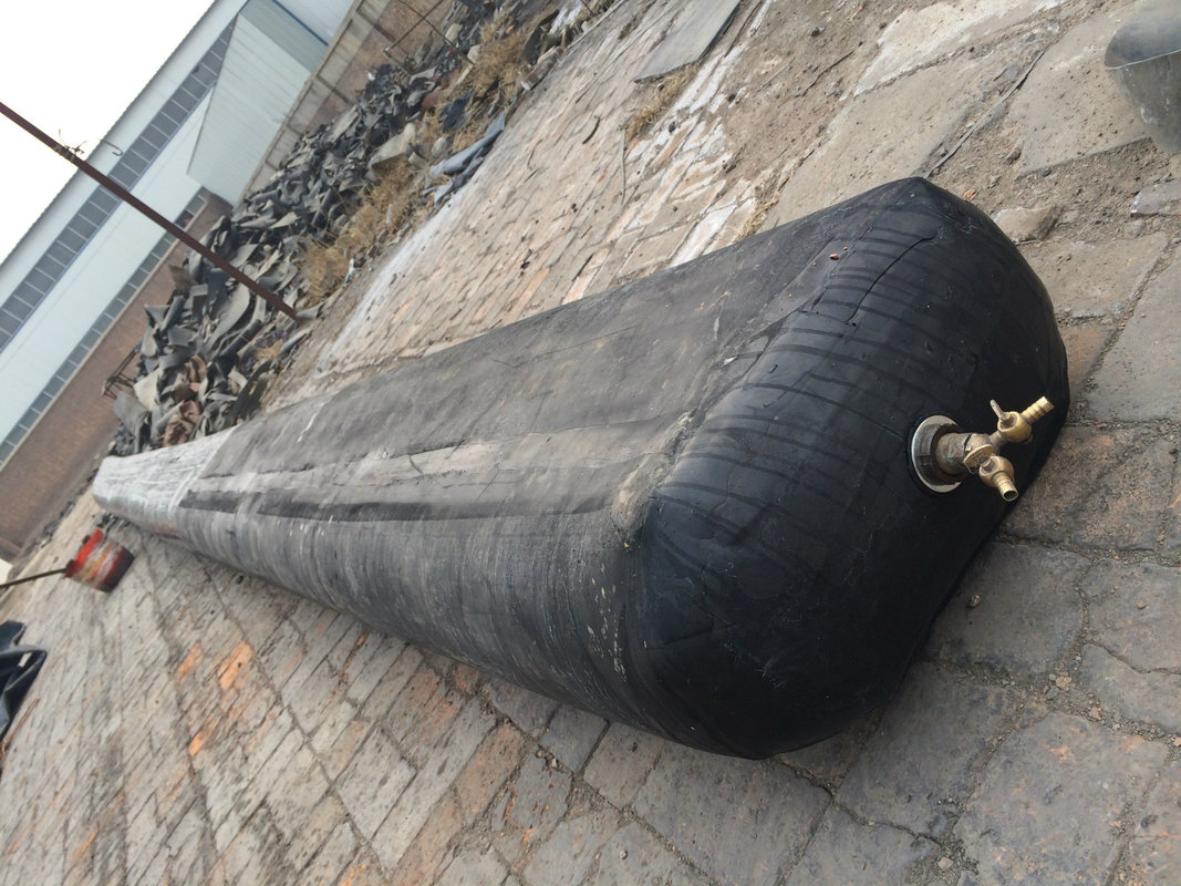 inflatable rubber baloon(1200mm diameters) for culvert bridge construction sold to Kenya