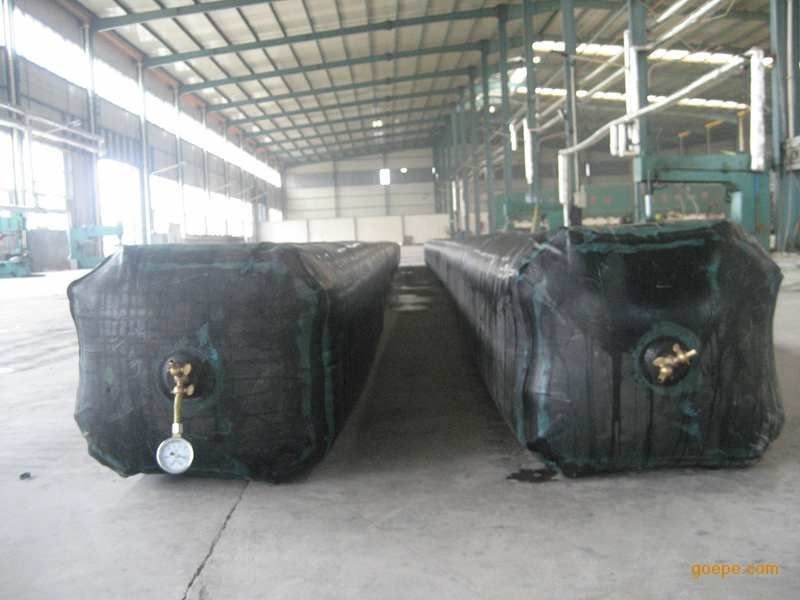 pneumatic tubular formwork exported to India Iran used for culvert or road bridge construction
