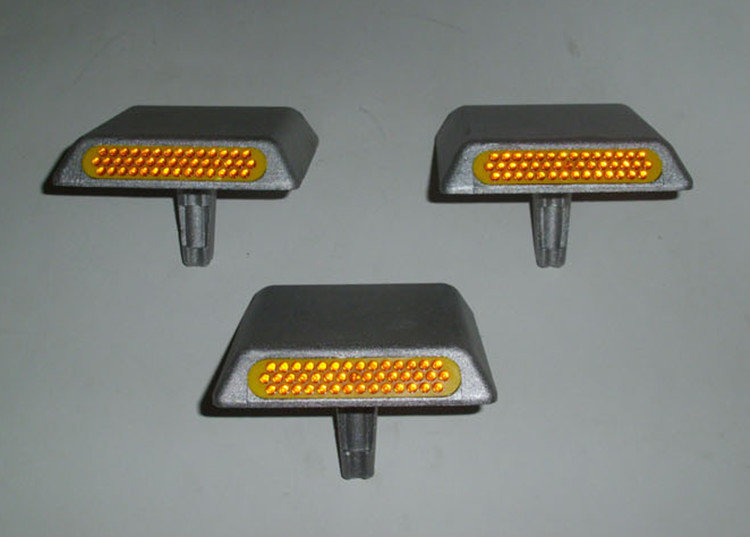 High Polished Logo Engraved 50mm Anchor Roadway Safety Aluminium Reflective Road Studs