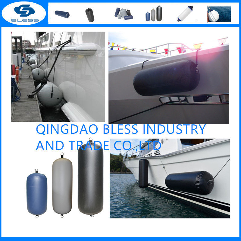 G Series Twin Eye PVC Ribbed Inflatable Marine Yacht Boat Fender for Bumper Shield Protection