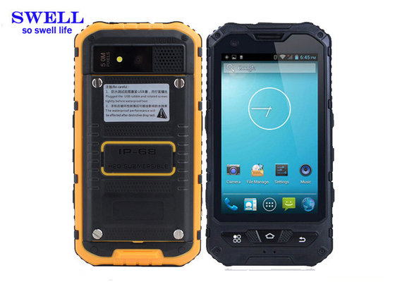 Android 4.2.2 Rugged IP68 Smartphone With NXP544 NFC A8  yellow Black
