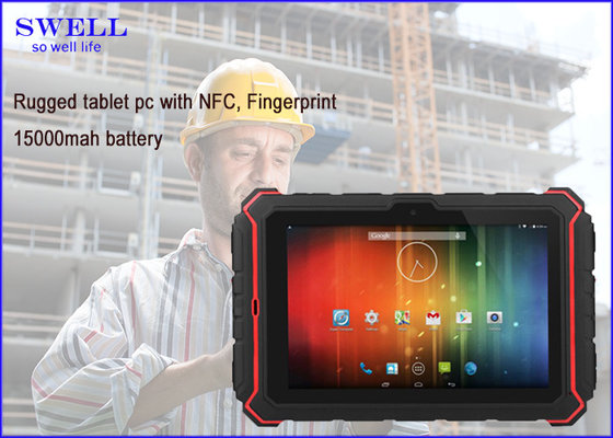 Custom 8 inch rugged fingerprint tablet PC MTK8382 Yellow T82 Walkie talkie pad