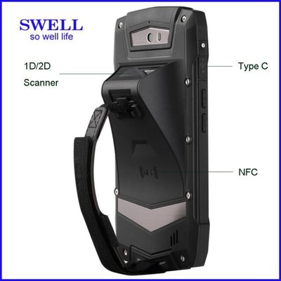 Industrial military standard rugged smartphone with barcode scanner 1d 2d walkie talkie fingerprint android 5.1