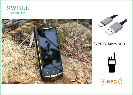 5 Inch Android 6.0 PTT NFC Octa - Core 4G Rugged Waterproof Mobile Phone 1920*1080