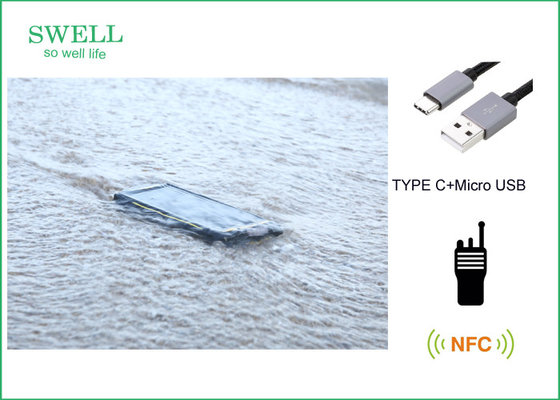 5 Inch Android 6.0 PTT NFC Octa - Core 4G Rugged Waterproof Mobile Phone 1920*1080