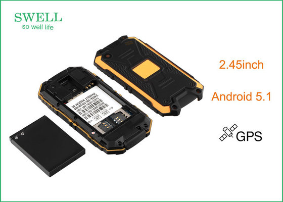 Small 2.45 Inch Android 5.1os IP65 Rugged Outdoor SmartPhone DDR1G + 8GB Flash