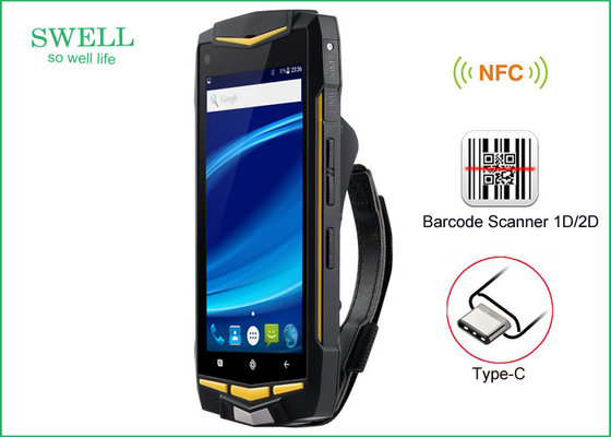 5 inch Android Rugged 4G Smartphone Walkie Talkie Phone With NFC 1D 2D Scanner