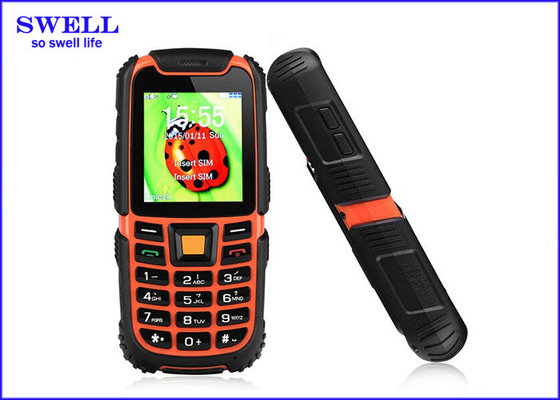 2.4 Inch GSM Durable Smartphone IP67 / Orange Heavy Duty Smartphone S6