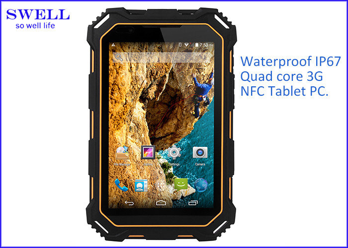 IP68 HD LCD Screen rugged Outdoor Tablet PC NFC Single SIM card 13.0MP