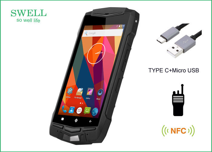 Android 5.1 3G 4G LTE IP68 Smartphone 5 Inch Rugged Phone With NFC PTT 1D 2D Scanner