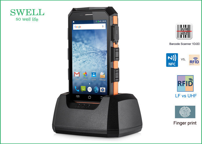 2G 16GB 5 inch Barcode Scanner Rugged Outdoor SmartPhone with LF 125KHz