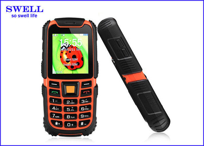 2.4 Inch GSM Durable Smartphone IP67 / Orange Heavy Duty Smartphone S6