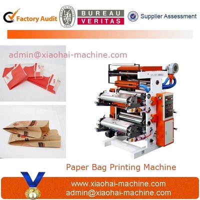 China Two Colors Flexographic Printing Machine For Paper Bag supplier