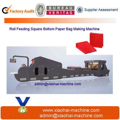 China HD550 Roll Feeding Square Bottom Paper Bag Making Machine supplier