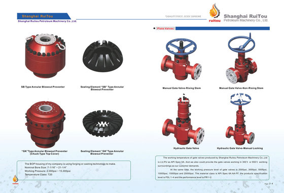 Wellhead Use Forging Type API 6A 2-1/16" 5000psi PSL1 PR1 AA Gate Valve with Low Price
