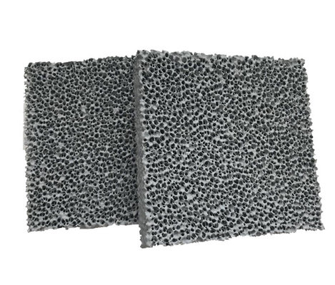 High Temperature Resistance Custom Size Ceramic Foam Filter For Iron Foundry