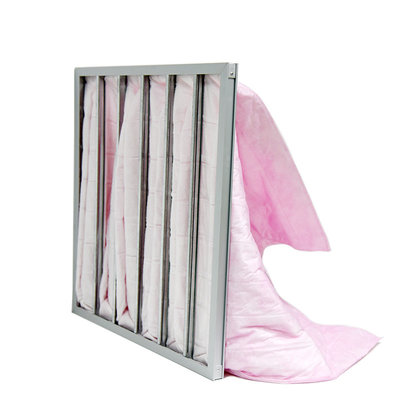 Medium efficiency synthetic rigid bag filter for pre filteration ventilation air conditioning system
