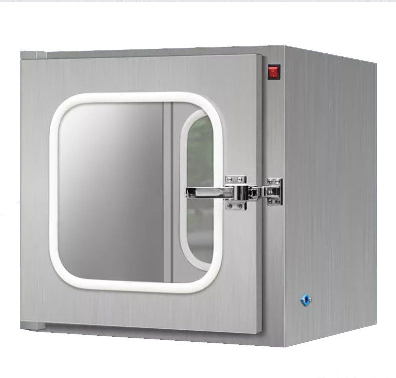 Customized Size Cleanroom Equipment Dust Free Stainless Steel Pass Window Transfer Window