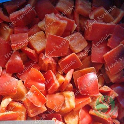 Frozen Red Pepper cubes