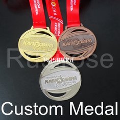 China Custom gold silver run medal,personalized Antique bronze honor runner sport medal,City Game Competition club award medal supplier