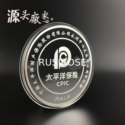 2019 new high-end silver commemorative coins custom, corporate event gifts custom, zinc alloy plating silver coins supplier