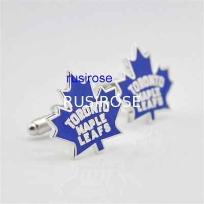 Personalized metal cufflinks custom-made,factory directly customized Maple Leaf shape cufflink, activities gift cufflink supplier