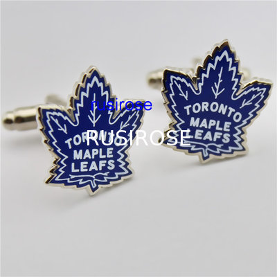 Personalized metal cufflinks custom-made,factory directly customized Maple Leaf shape cufflink, activities gift cufflink supplier