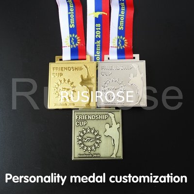 Customized individual metal medals, custom-made honour medals for martial arts competitions, gold silver bronze medal supplier