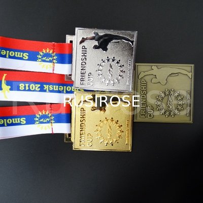 Customized individual metal medals, custom-made honour medals for martial arts competitions, gold silver bronze medal supplier