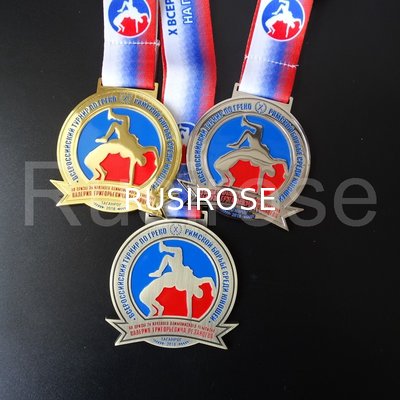 Customized individual metal medals, custom-made honour medals for martial arts competitions, gold silver bronze medal supplier
