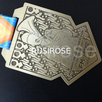 Indonesia city running competition medal customization, production of Marathon Medal of Honor, antique bronze medal supplier