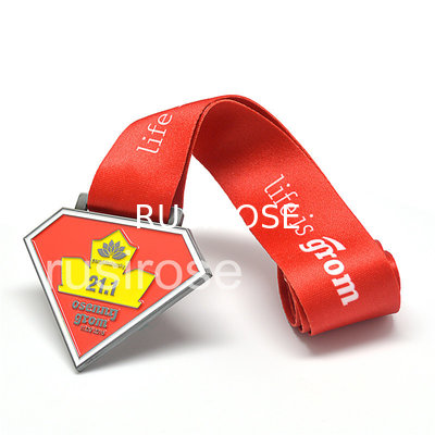 Personalized custom soft enamel medal of honor, running theme shaped metal badges, DIY color ancient tin metal medal supplier