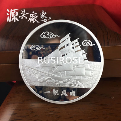 2019 new high-end silver commemorative coins custom, corporate event gifts custom, zinc alloy plating silver coins supplier