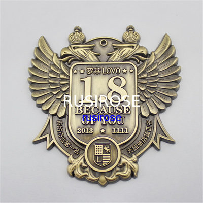Personalized custom charity organization honorary medal, charity group personality badge supplier