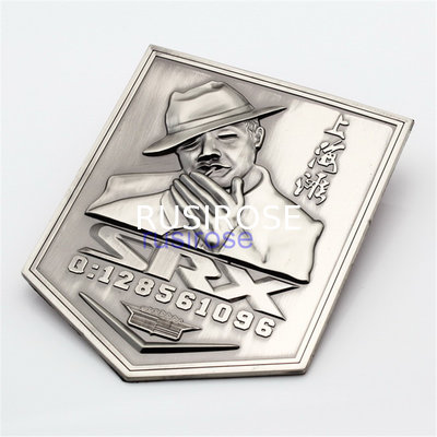 Personalized 3D stereo metal car standard, the back can be equipped with 3M adhesive or screw, car club logo LOGO custom supplier