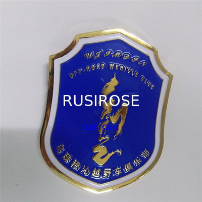 Personalized metal car stickers custom, custom metal car logo, custom made on transparent paint badge, car standard supplier